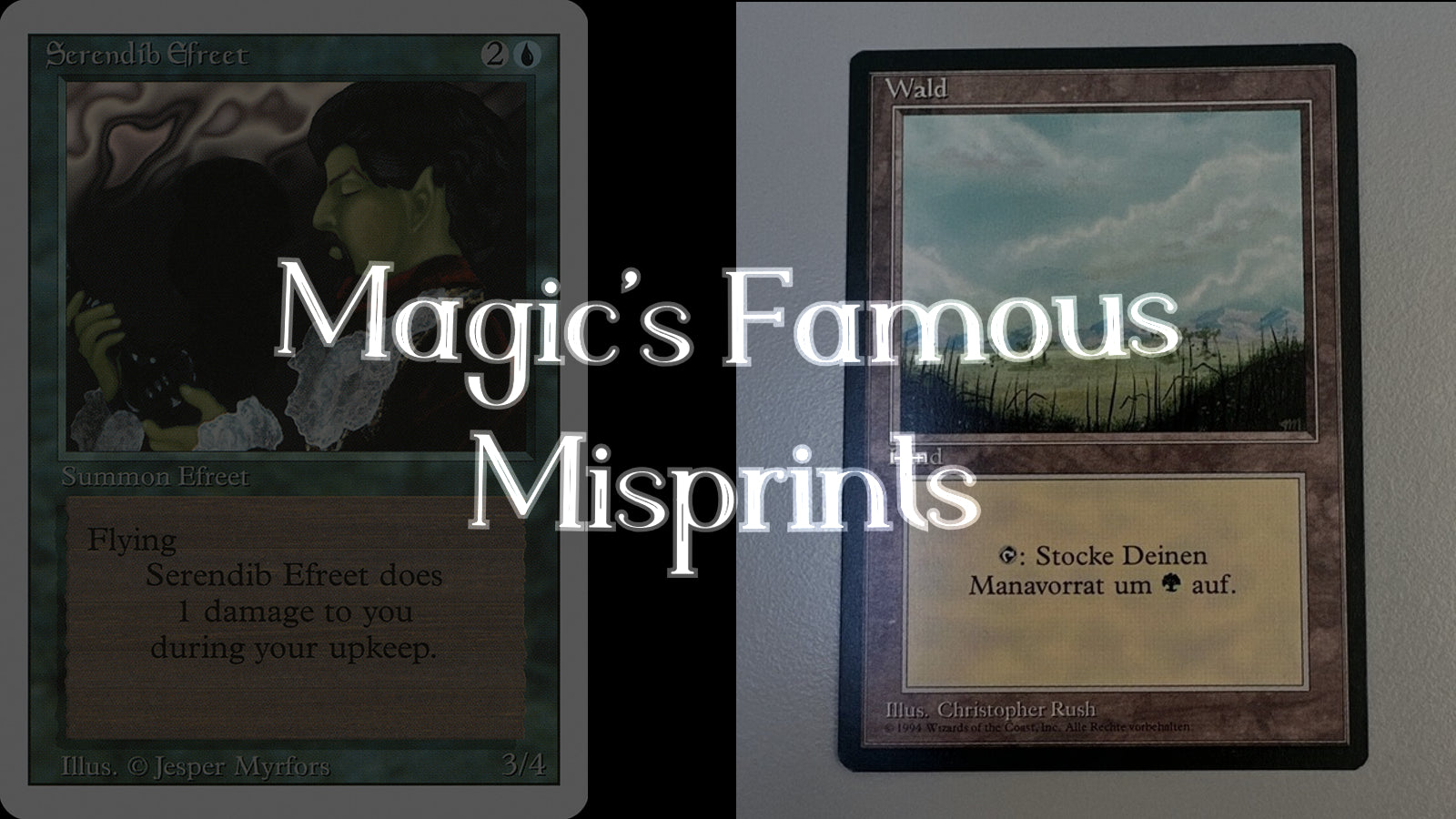 Magic's Most Famous Misprints - Original Magic Art