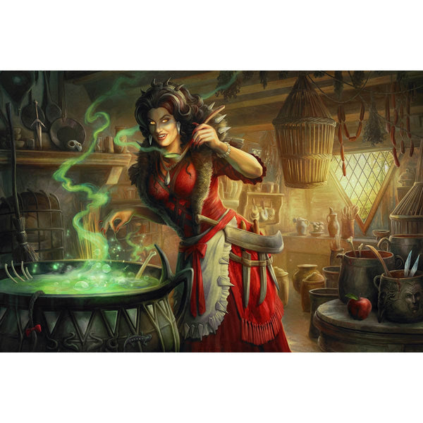 Agatha of the Vile Cauldron Print - Original Magic Art