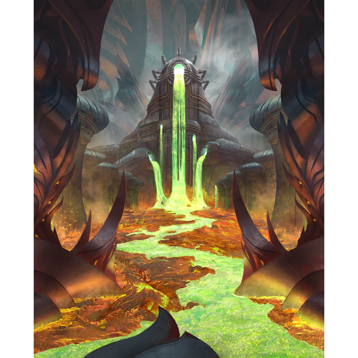 Blackcleave Cliffs Print - Original Magic Art