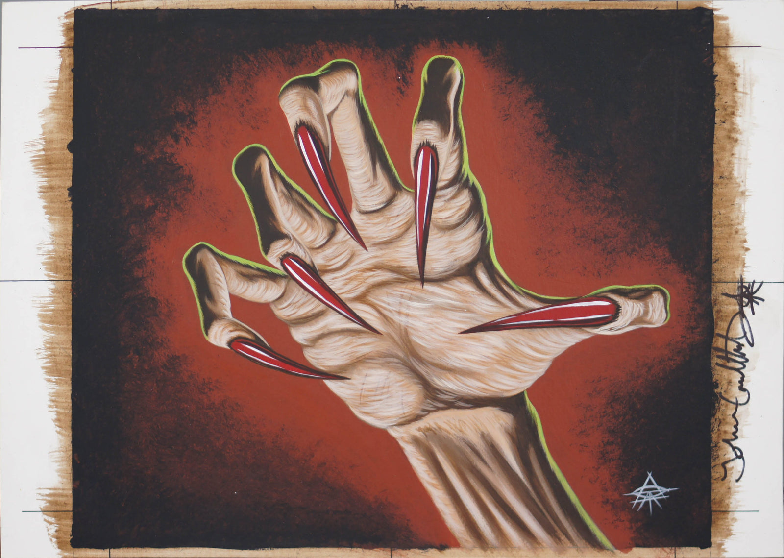 Hand of Death by John Coulthart - Original Magic Art