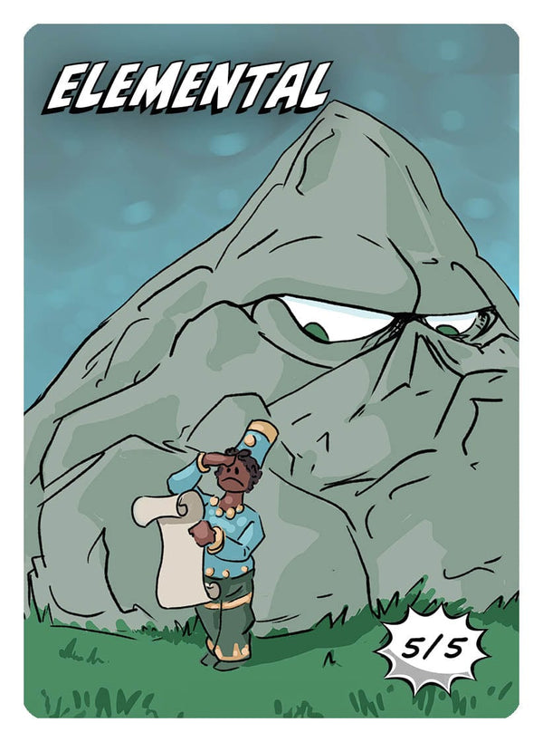 Elemental Token (5/5) by Phil Foglio - Original Magic Art