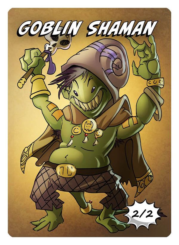 Goblin Shaman Token (2/2) by Phil Foglio - Original Magic Art