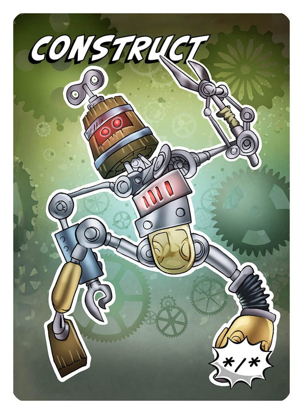 Construct Token (*/*) by Phil Foglio - Original Magic Art