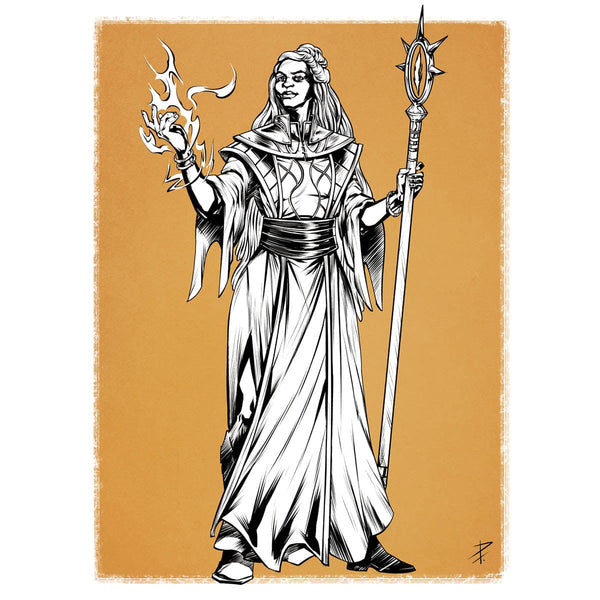 Hama Pashar, Ruin Seeker Print - Original Magic Art