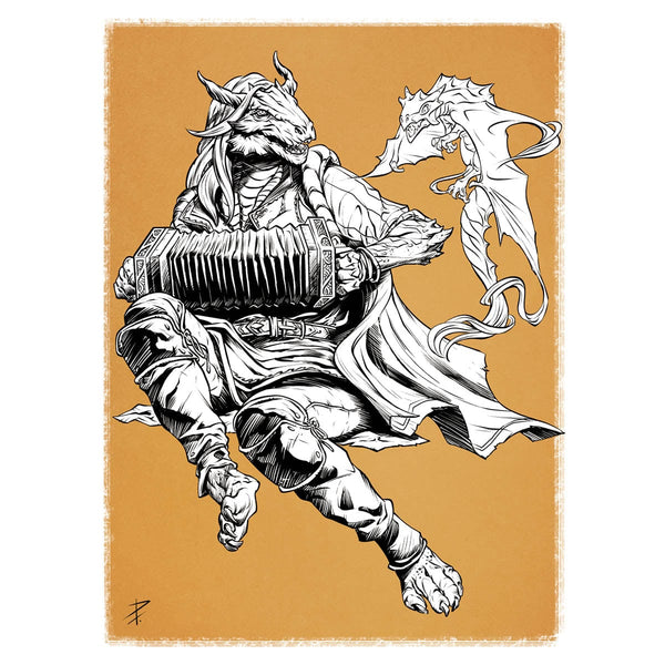 Korlessa, Scale Singer Print - Original Magic Art