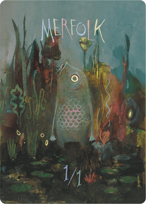 Merfolk Token (1/1) by Nils Hamm - Original Magic Art