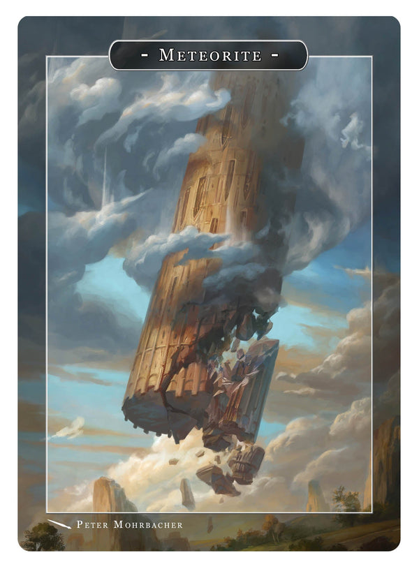 Meteorite Token by Peter Mohrbacher - Original Magic Art