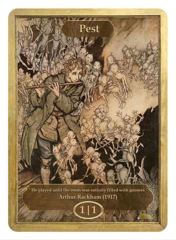 Pest Token (1/1) by Arthur Rackham - Original Magic Art
