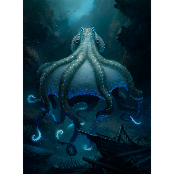 Scion of the Deep Token Print - Original Magic Art