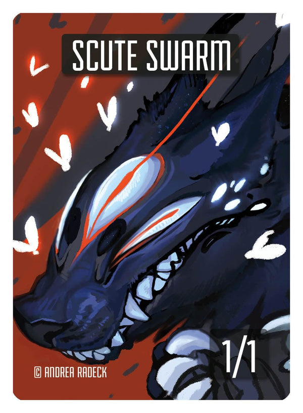 Scute Swarm Token (1/1) by Andrea Radeck - Original Magic Art
