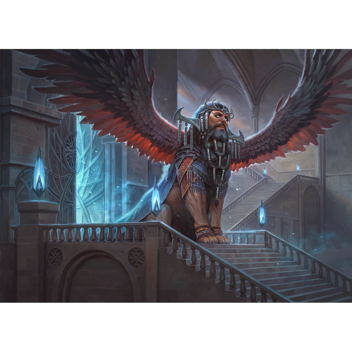 Sphinx of Forgotten Lore Print - Original Magic Art