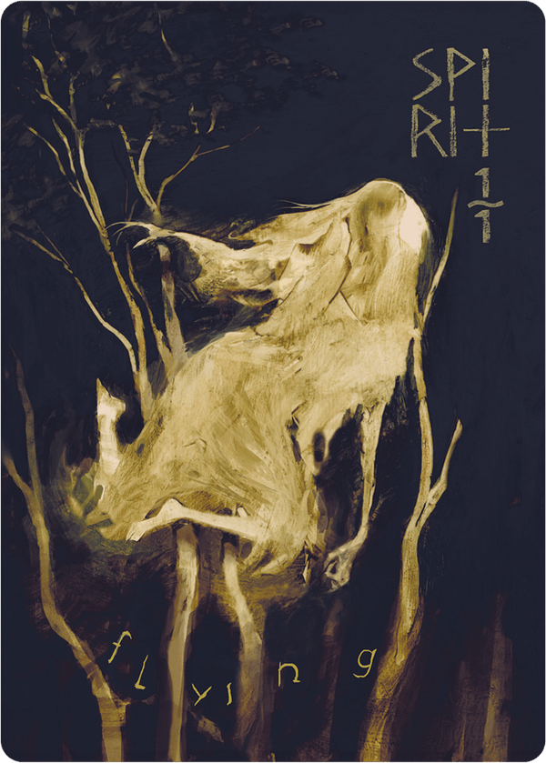 Spirit Token (1/1 - Flying) by Nils Hamm - Original Magic Art