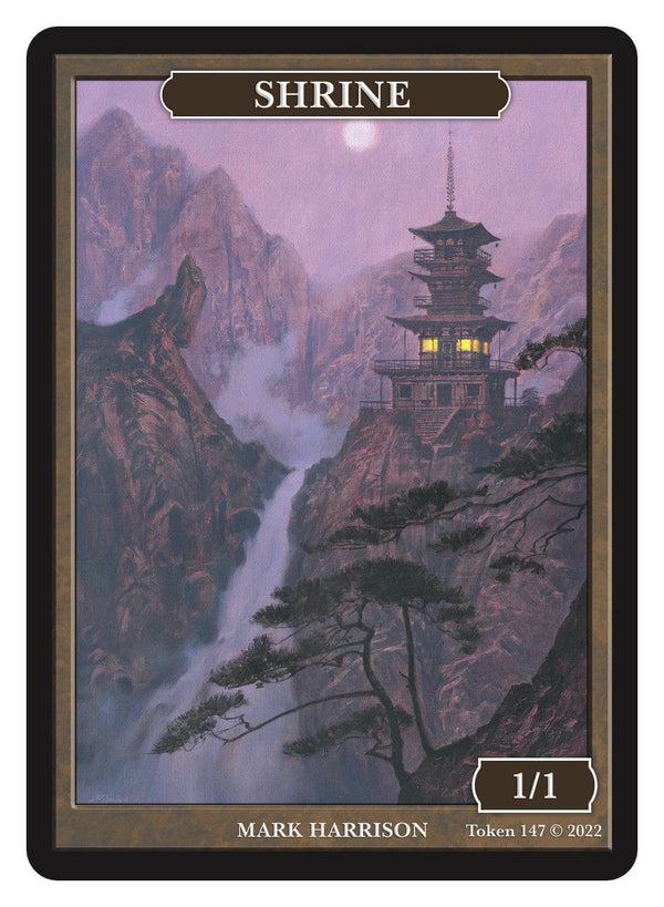 Shrine Token (1/1) by Mark Harrison - Original Magic Art