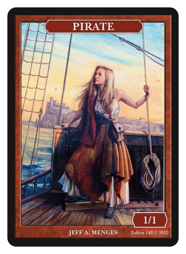 Pirate Token (1/1) by Jeff A. Menges - Original Magic Art