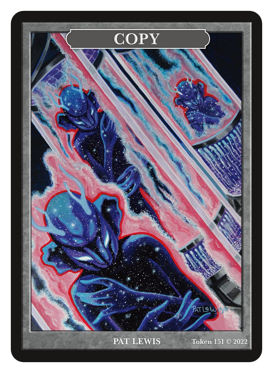Copy Token by Pat Lewis - Original Magic Art