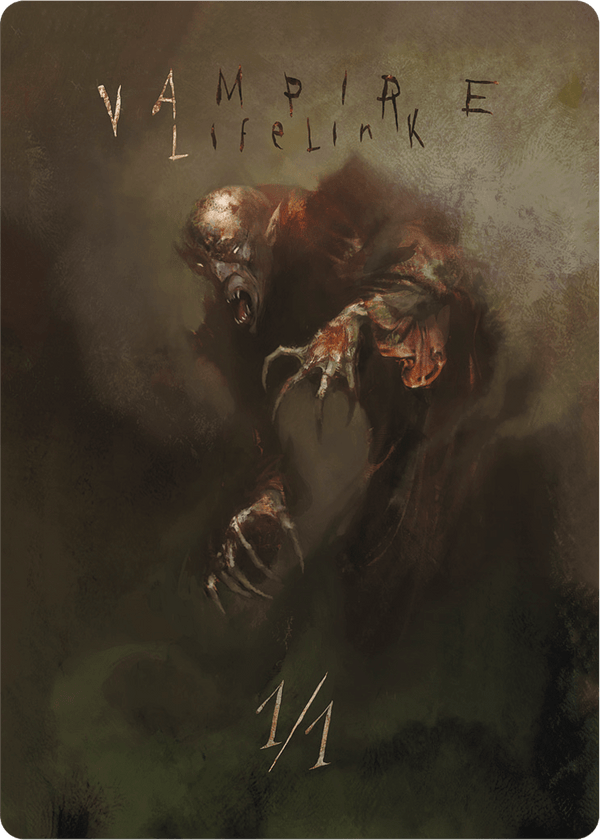 Vampire Token (1/1 - Lifelink) by Nils Hamm - Original Magic Art