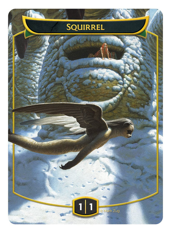 Squirrel Token (1/1) by Mark Zug - Original Magic Art