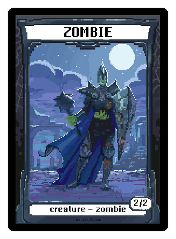 Zombie Token (2/2) by Irina Nordsol - Original Magic Art