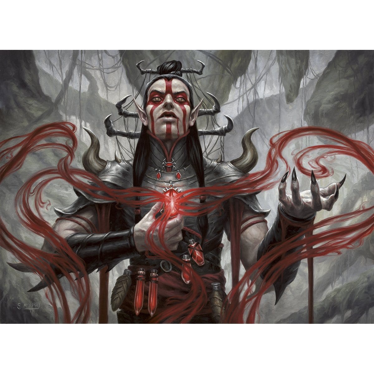 Zendikar Rising Tagged "Vampire Cleric" - Original Magic Art