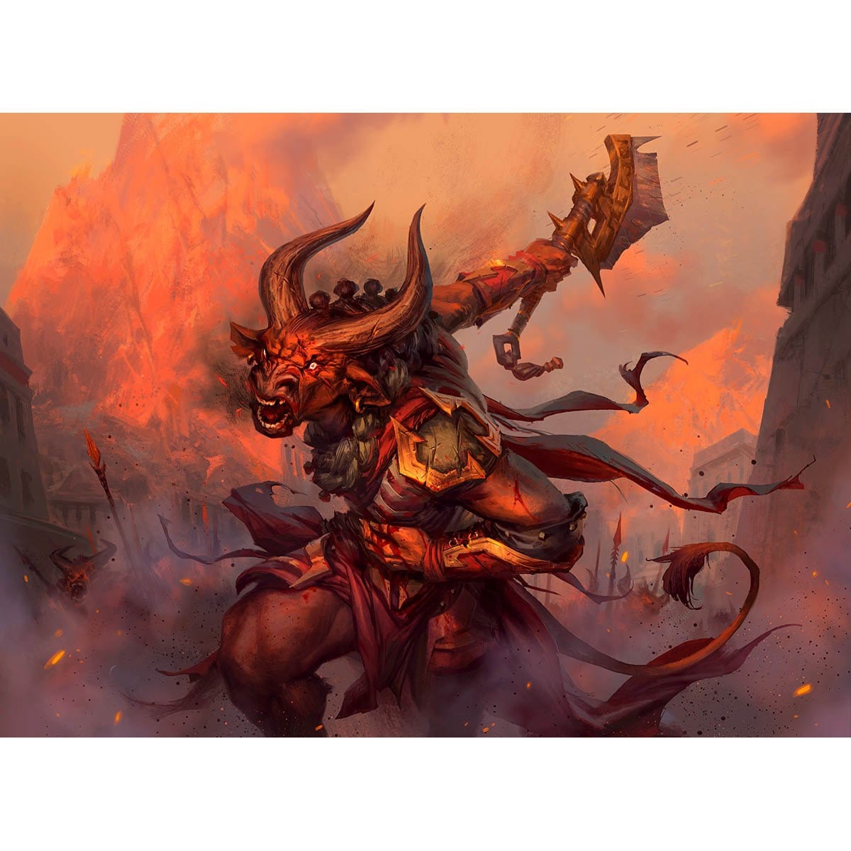 Minotaur Art New: Kaz The Minotaur – Dragonlance Nexus