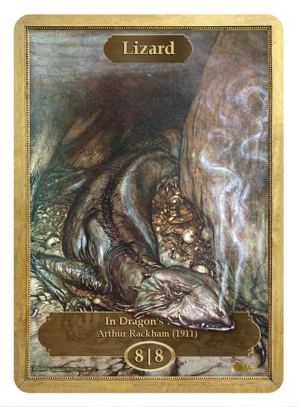 Lizard Token (8/8) by Arthur Rackham - Original Magic Art