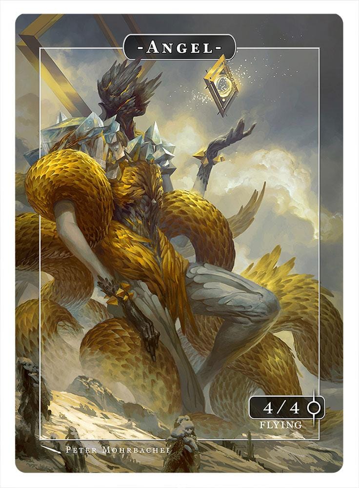 Angel Token (4-4 - Flying) by Peter Mohrbacher - Original Magic Art