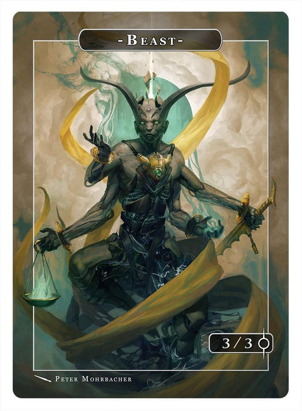 Beast Token (3-3) by Peter Mohrbacher - Original Magic Art