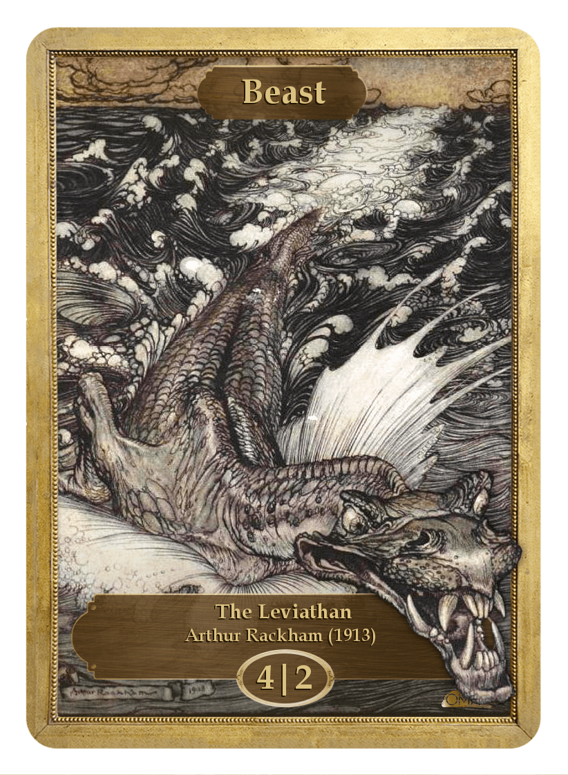 Beast Token (4/2) by Arthur Rackham - Original Magic Art