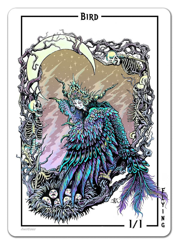 Bird Token (1/1 - Flying) by Justine Jones - Original Magic Art
