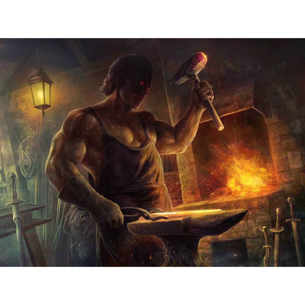 Blacksmith Art Lafitte's Blacksmith Shop, French Quarter, New Orleans:
