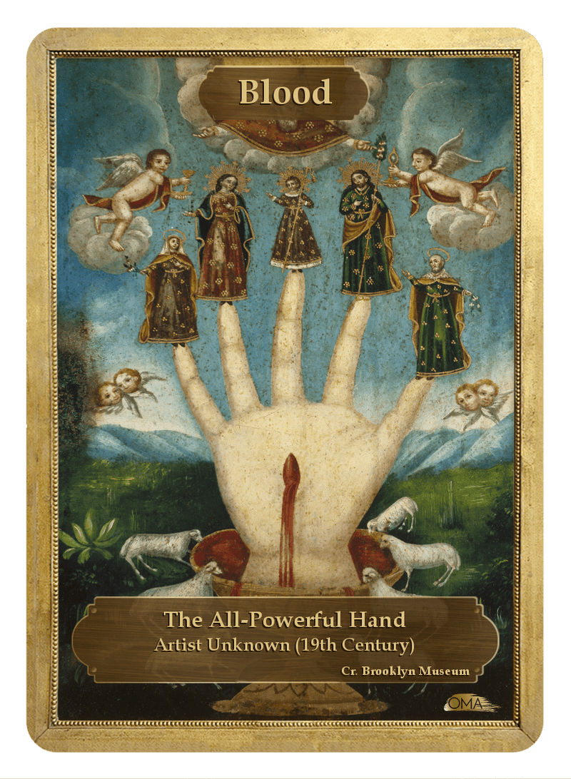 Blood Token by Unknown Artist - Original Magic Art