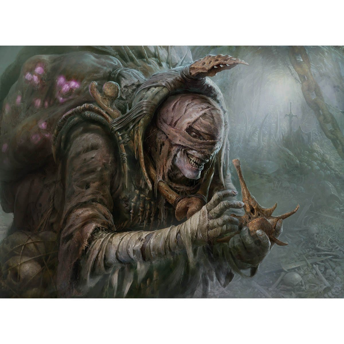 Bone Miser Print - Original Magic Art