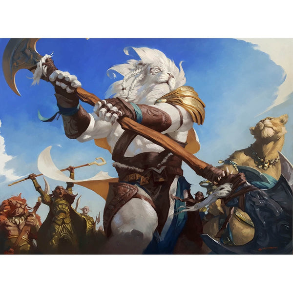Ajani's Influence Print - Original Magic Art