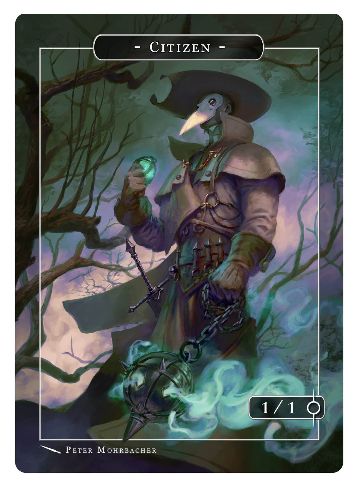 Citizen Token (1/1) by Peter Mohrbacher - Original Magic Art