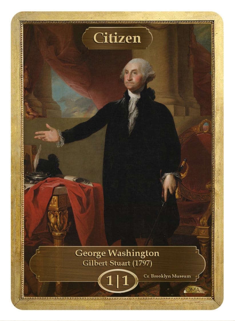 Citizen Token (1/1) by Gilbert Stuart - Original Magic Art
