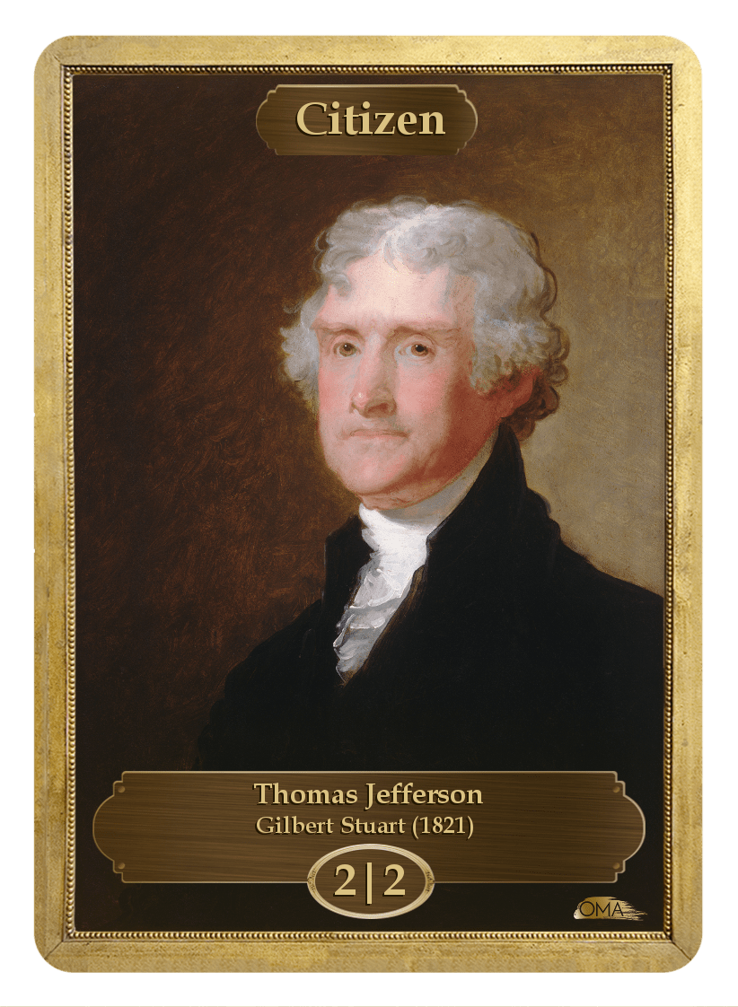 Citizen Token (2/2) by Gilbert Stuart - Original Magic Art