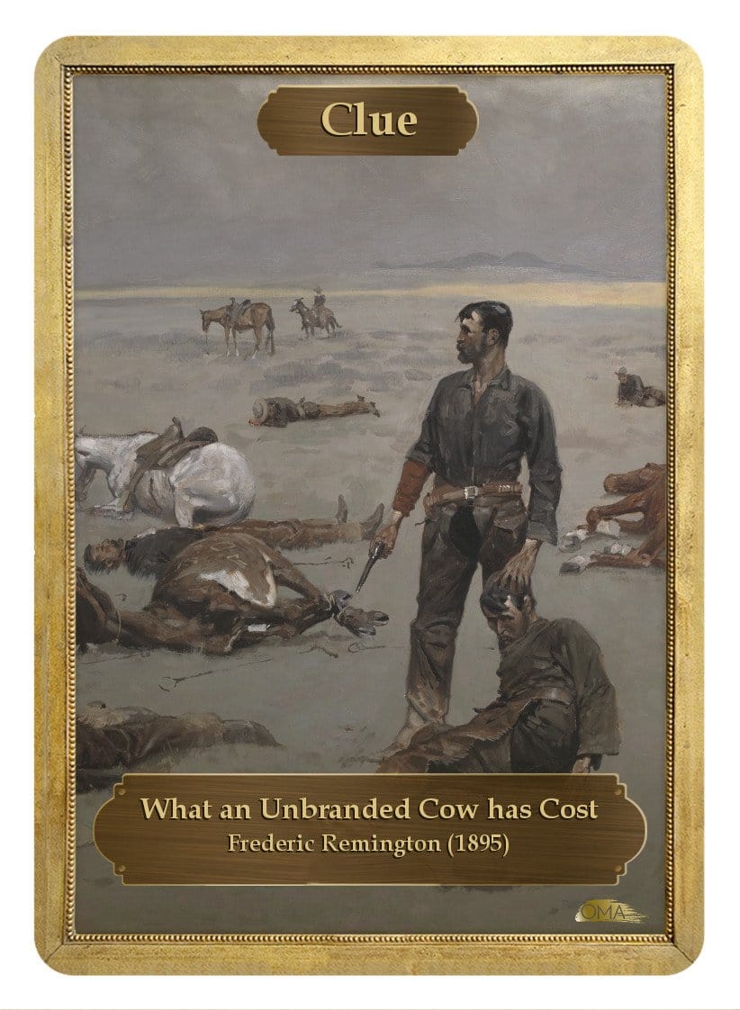 Classic Edition Tagged "Clue" - Original Magic Art