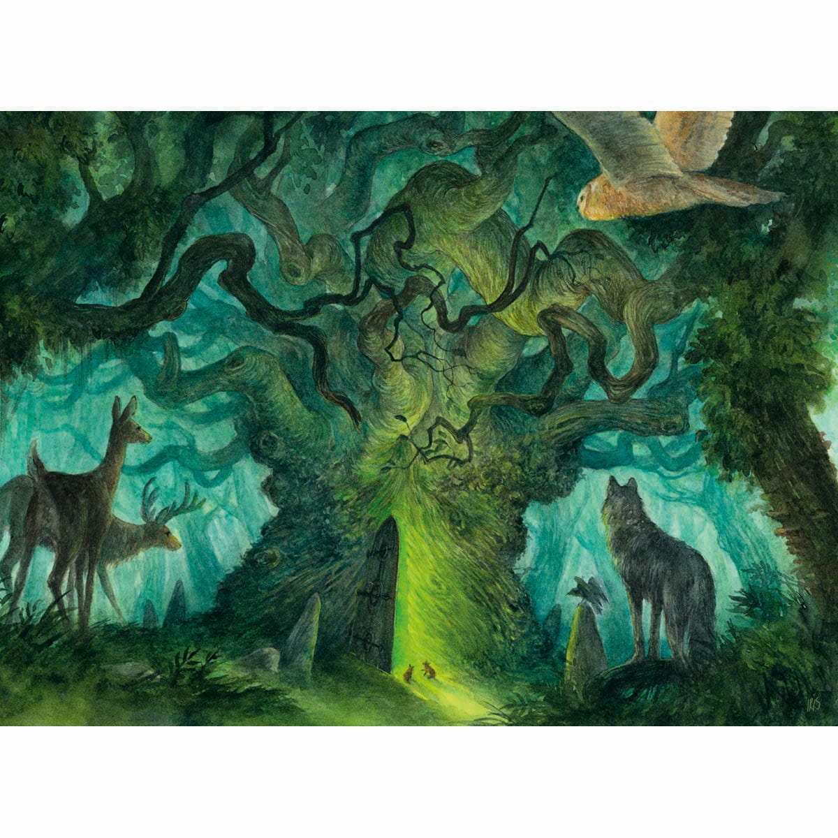Sylvan Tutor Print - Original Magic Art