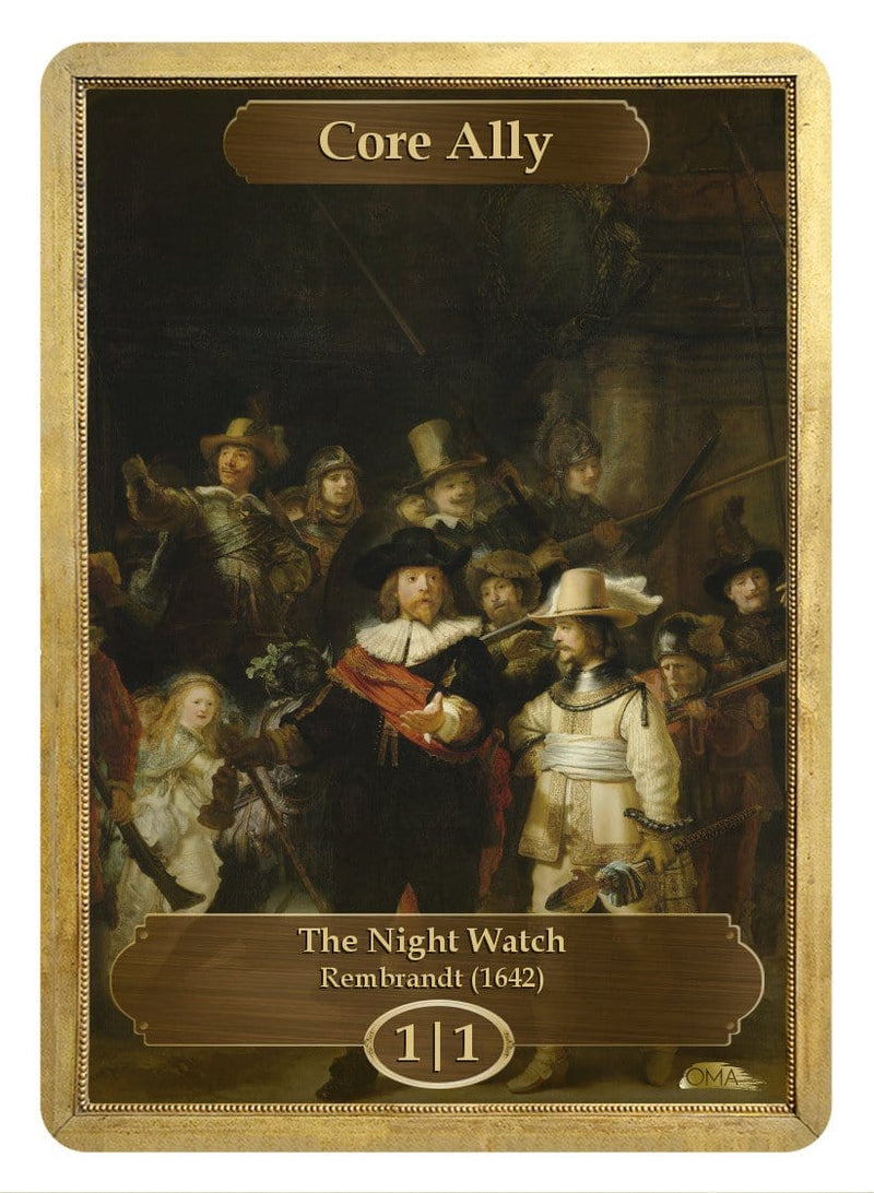 Core Ally Token (1/1) by Rembrandt - Original Magic Art