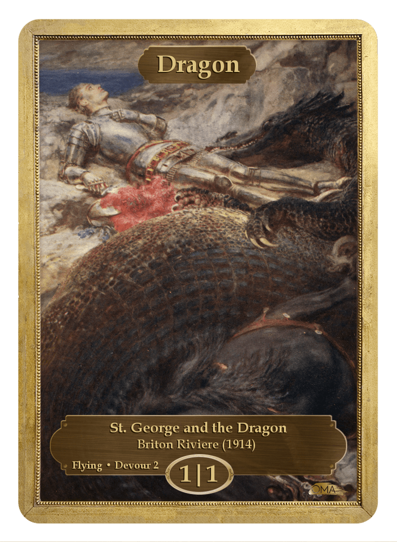 Dragon Token (1/1 - Flying, Devour 2) by Briton Riviere - Original ...
