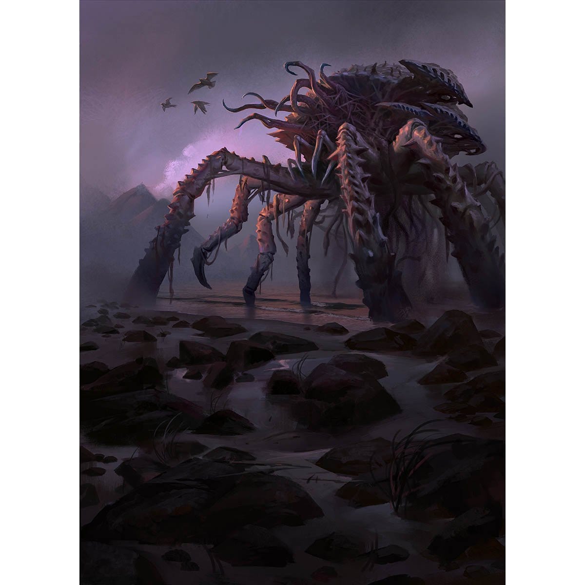 Eldritch Moon Tagged "Eldrazi Crab" - Original Magic Art