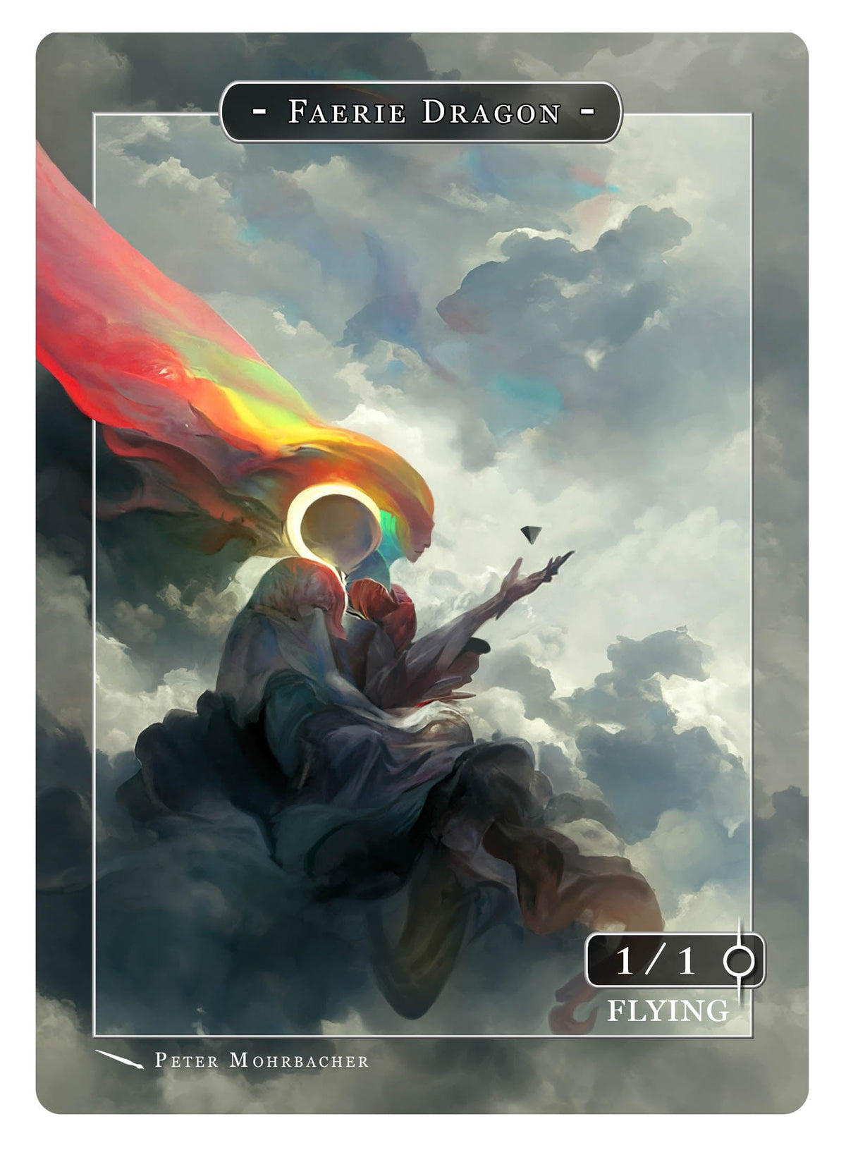 Faerie Dragon Token (1/1 - Flying) by Peter Mohrbacher - Original Magic Art