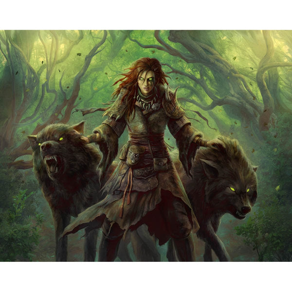 Faldorn, Dread Wolf Herald Print - Original Magic Art