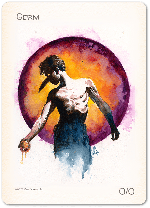 Germ Token (0/0) by Ken Meyer Jr. - Original Magic Art