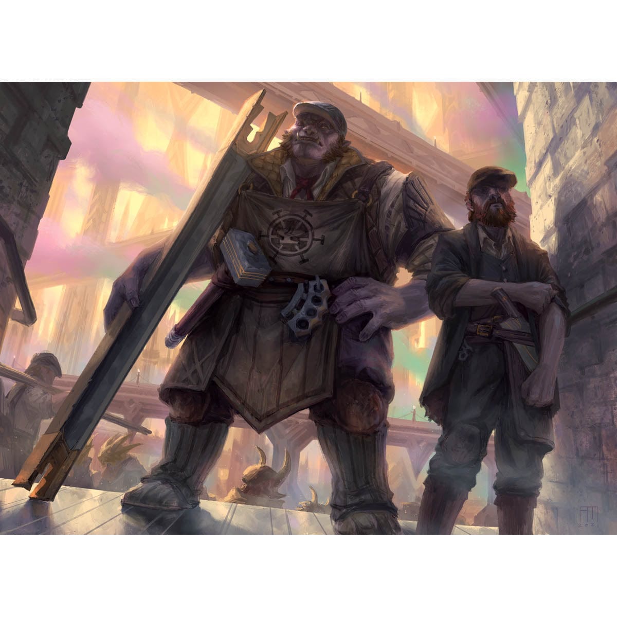 Girder Goons Print - Original Magic Art