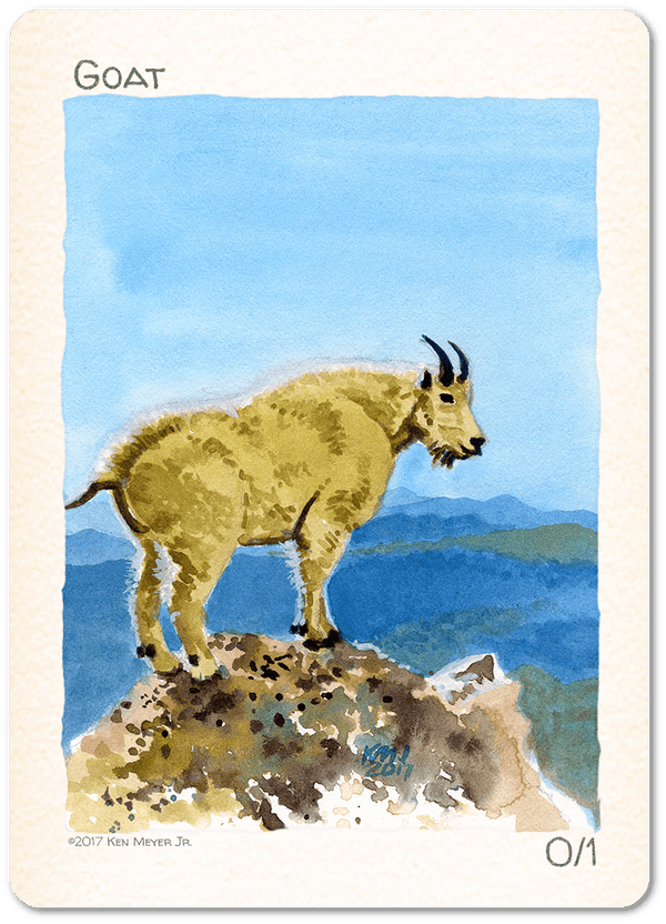 Ken Meyer Jr. Tagged "Goat" - Original Magic Art