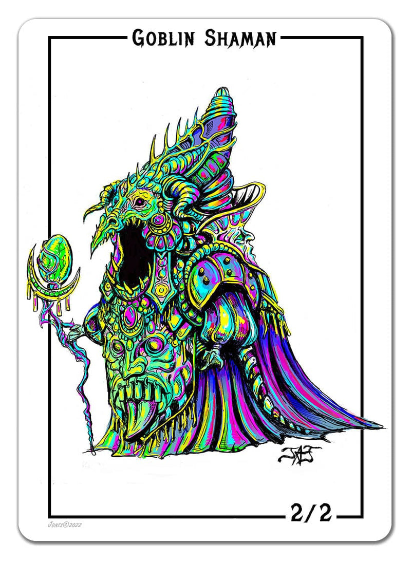 Goblin Shaman Token (2/2) by Justine Jones - Original Magic Art