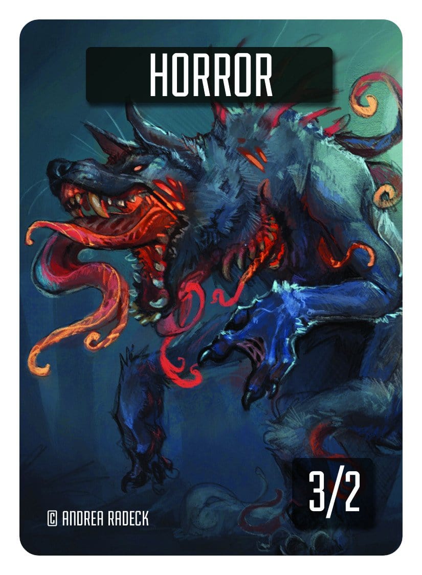 Horror Token (3/2) by Andrea Radeck - Original Magic Art