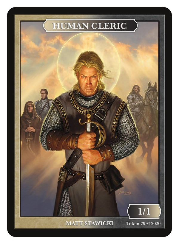 Human Cleric Token (1/1) by Matt Stawicki - Original Magic Art