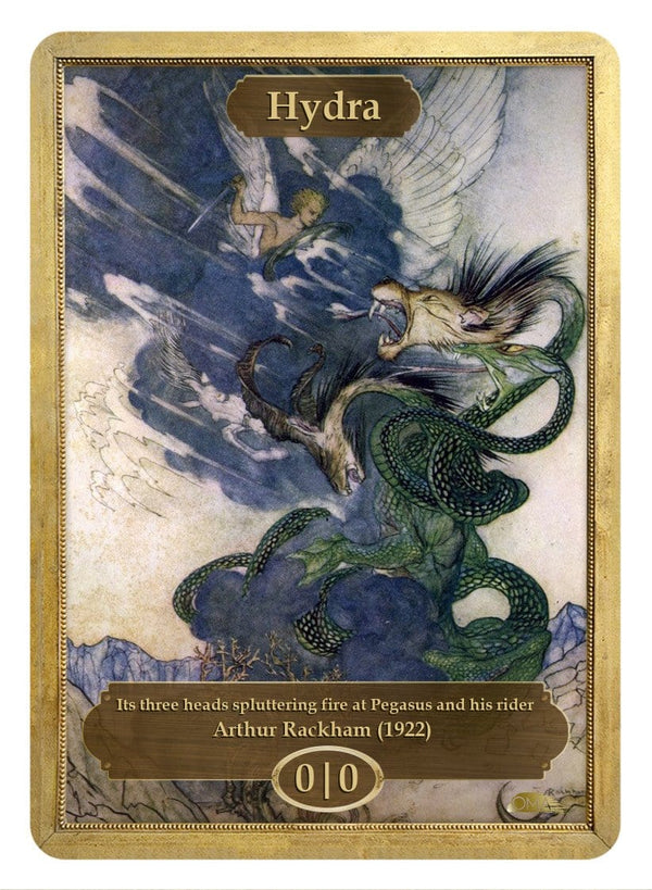 Hydra Token (0/0) by Arthur Rackham - Original Magic Art